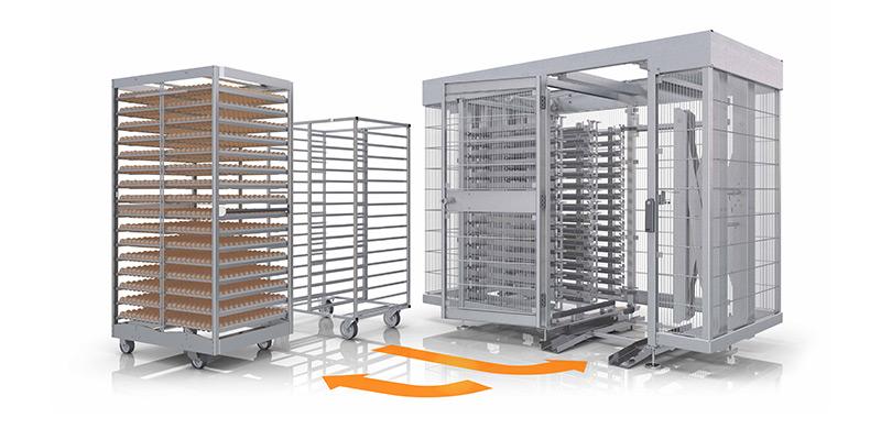 Tray transfer system | Egg handling | Royal Pas Reform Integrated ...